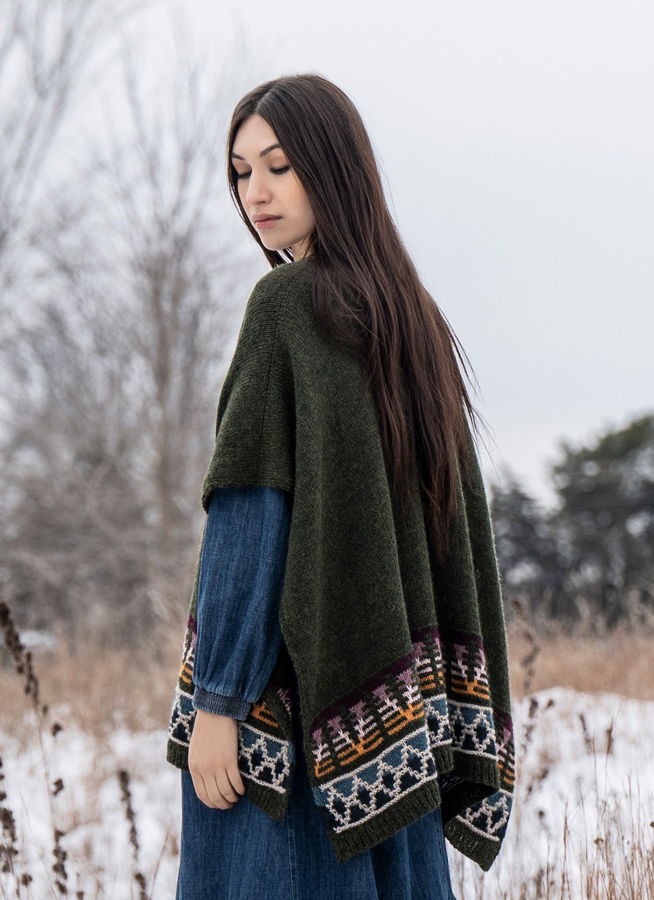 Blue Sky Woodland Ruana Kit – Unwind Fiber Arts, LLC